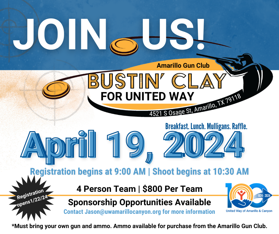 1st Bustin' Clay for United Way | United Way of Amarillo and Canyon
